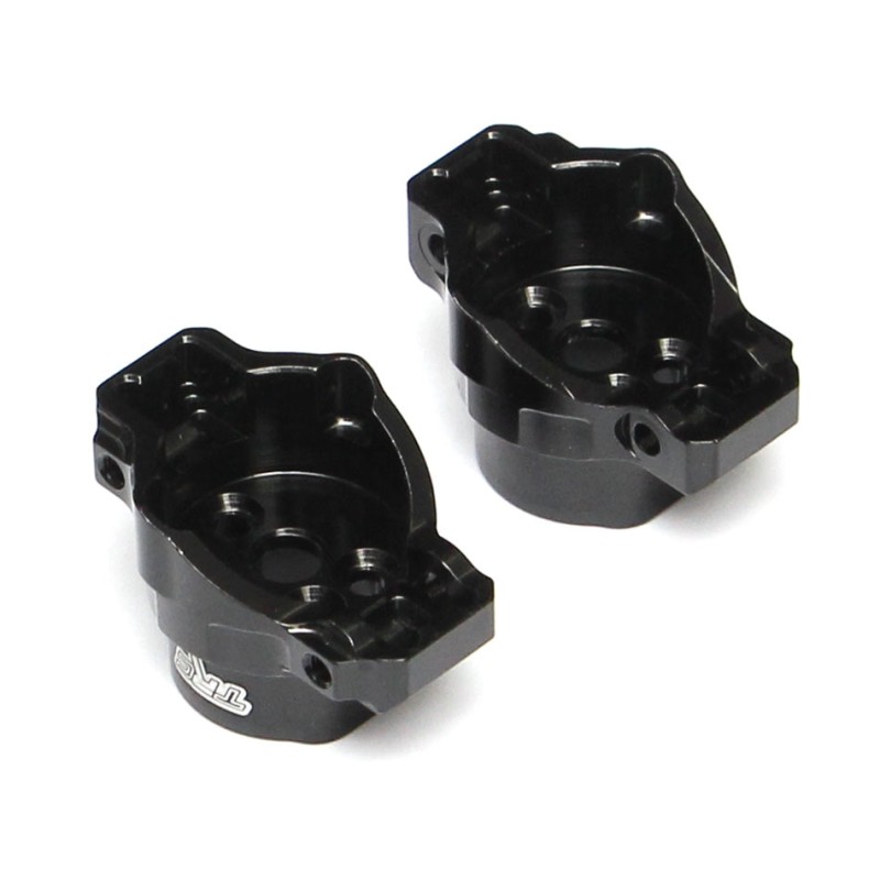 Embout de pont avant et arrière portal alu noir Team Raffee pour TRX-4 ...