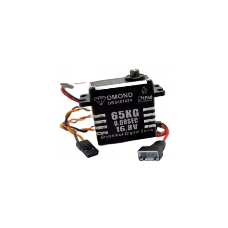 Servo DMOND 65kg 0.08sec Brushless 16.8V WP pour 1/8 RC - DBS65168V