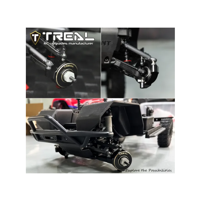 Lests de pont avant Noir Knuckles blocks 90g/pièce TREAL (x2) pour ...