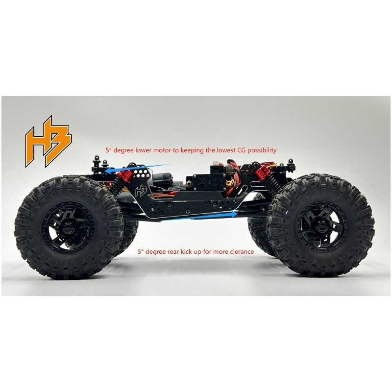 Hobby Plus CR-18P EVO PRO Rock Lizard Low CG Chassis Brushless