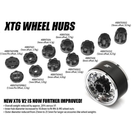 Jantes Boom Racing ProBuild™ 1.9" MAG-10 Adjustable Offset Aluminum ...