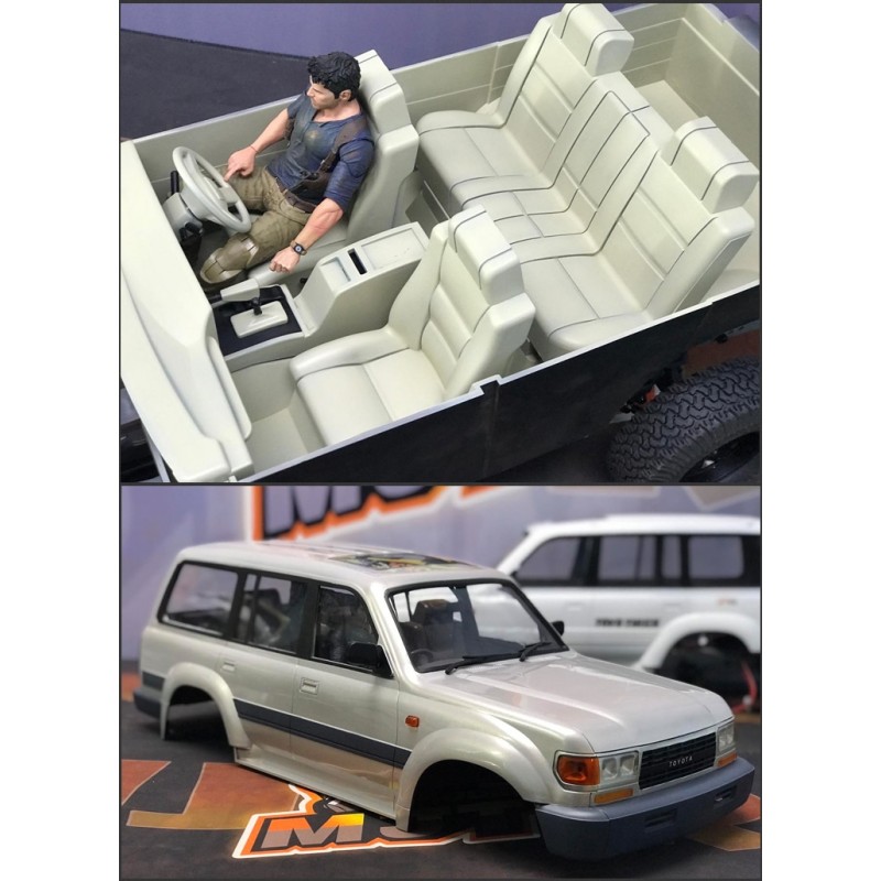 Intérieur Team Raffee Co. 1/10 pour TRC/302243 LC80 Hard Body w/ RUN-80 ...