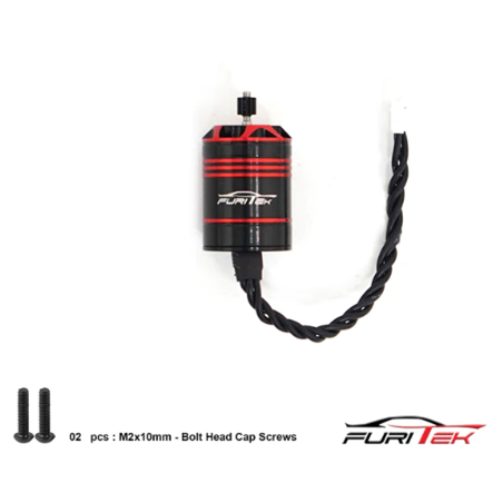 Moteur FURITEK Cedar 1825 3456KV Inrunner Brushless avec pignons acier ...