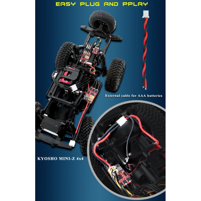 Combo FURITEK Lizard V2 20A/40A ESC Brushless pour Kyosho Miniz 4X4 et ...