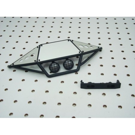Toles alu silver renfort de pare choc axial SCX10 - - FANATIC RC