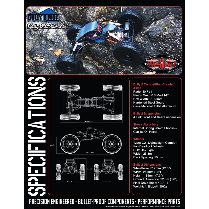 RC4WD BULLY II MOA RTR COMPETITION CRAWLER - - FANATIC RC