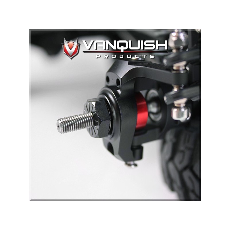 Porte fusée Chubs alu Noir pour AX10/SCX Vanquish - - FANATIC RC